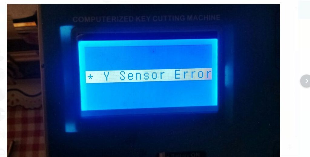 MIRACLE A7 key cutting machine Y sensor error (solved) | Key Cutting ...